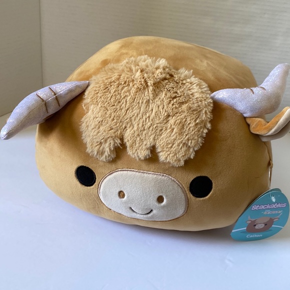 Squishmallows | Toys | Nwt Squishmallow Stackable Carlton The Cow Plush ...